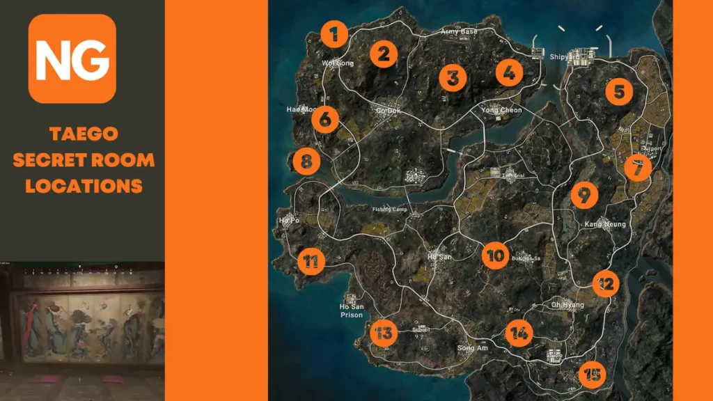 Taego Secret Room Locations in PUBG - NeuralGamer Taego Secret Room Locations in PUBG - NeuralGamer